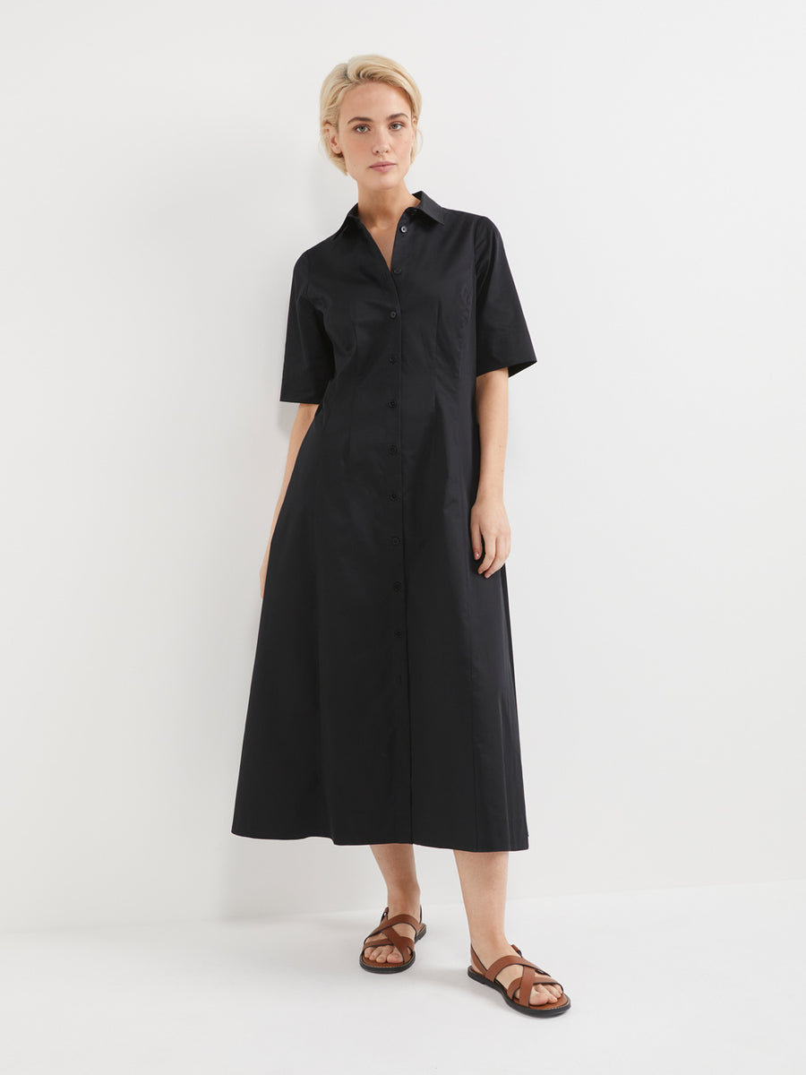 The Stretch Cotton Shirt Dress – Commonry